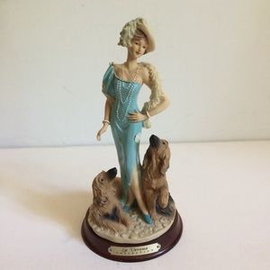 La Verona Collection | Accents | Figurine Lady Of 4s Era Wher 2 Dogs ...